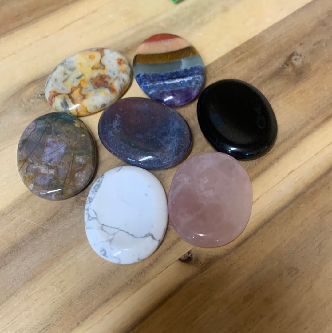 OVAL & TEAR DROP WORRY STONES – Crystalme
